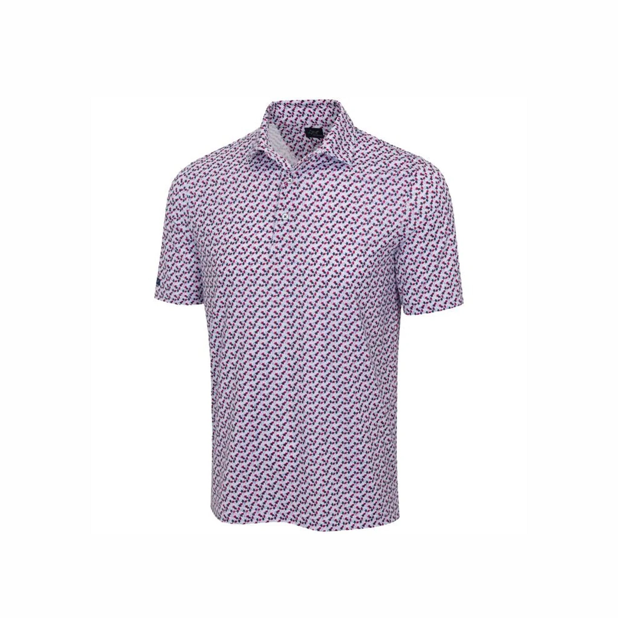 GNM CHAMPIONS CROWN ML75 STRETCH POLO WHT